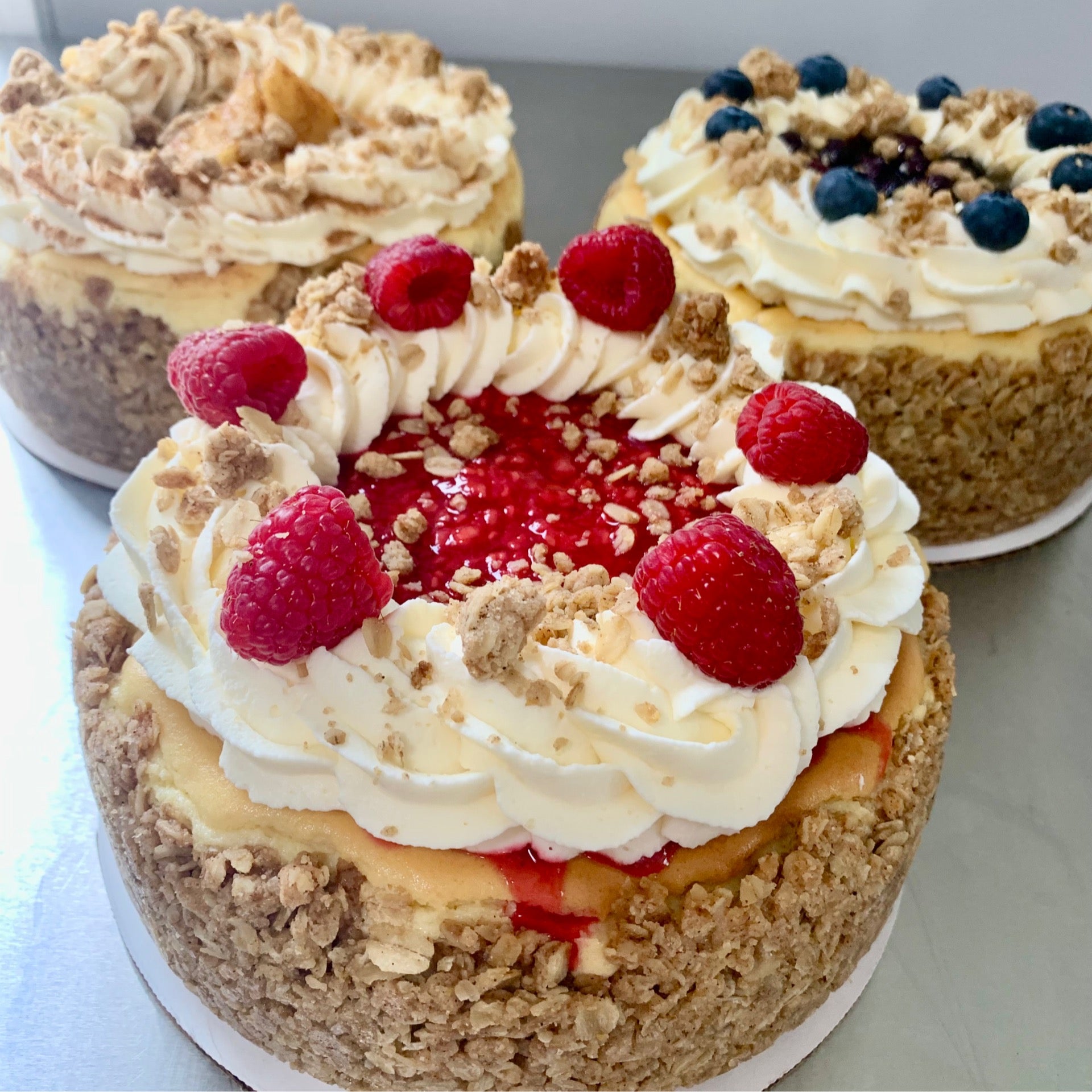 7” Oat Crust Cheesecake w/ Fresh Fruit Topping | Desserted 228